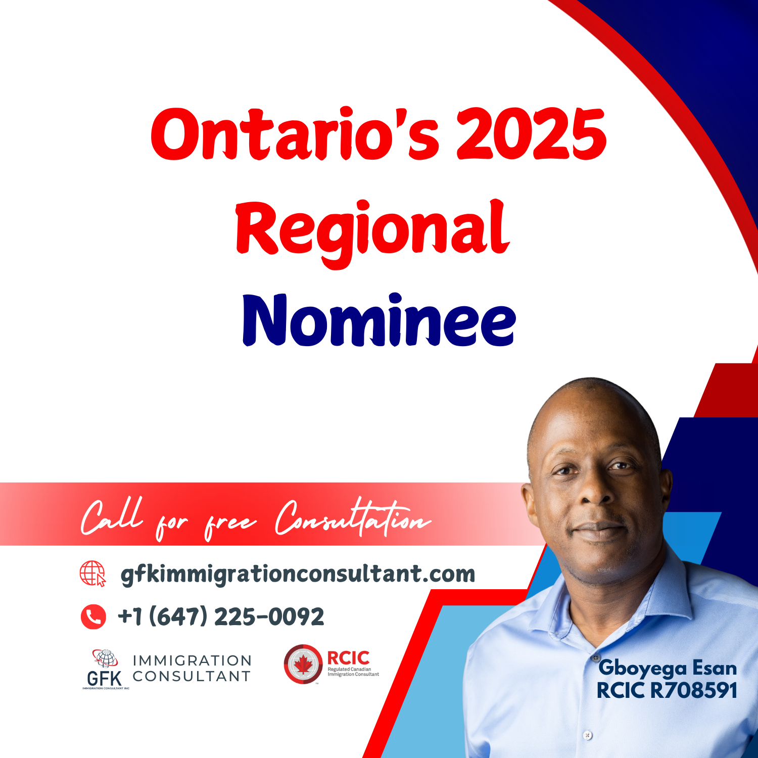 Ontario's 2025 Regional Nominee - GFK Immigration Consultant