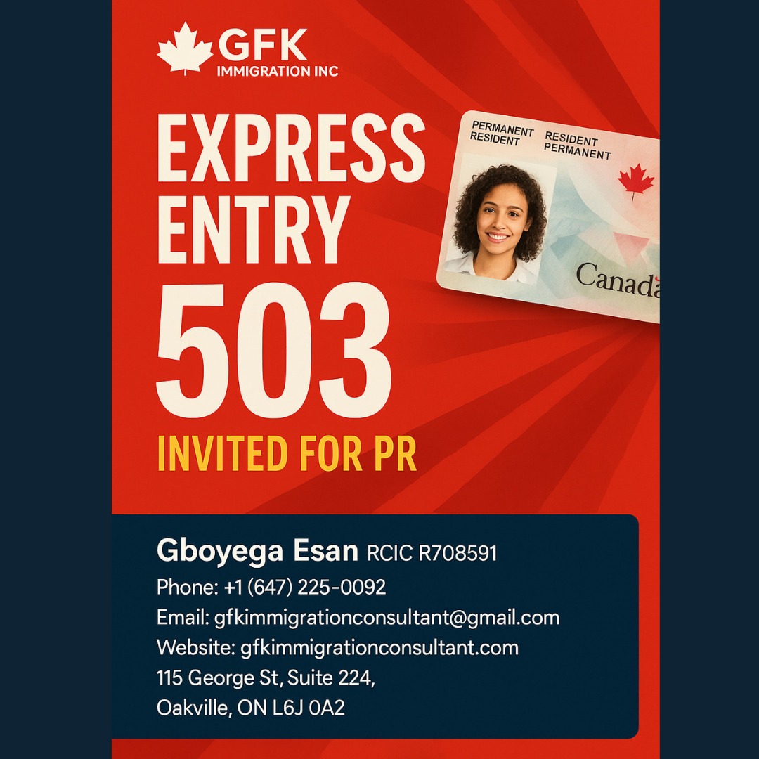 Express Entry: 503 invited for PR - GFK Immigration Consultant