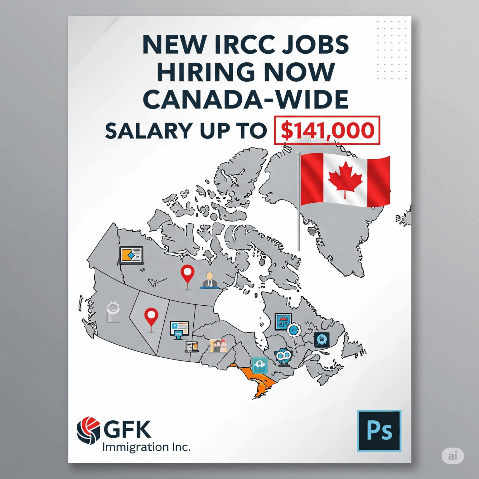 New IRCC Jobs Hiring - GFK Immigration Consultant