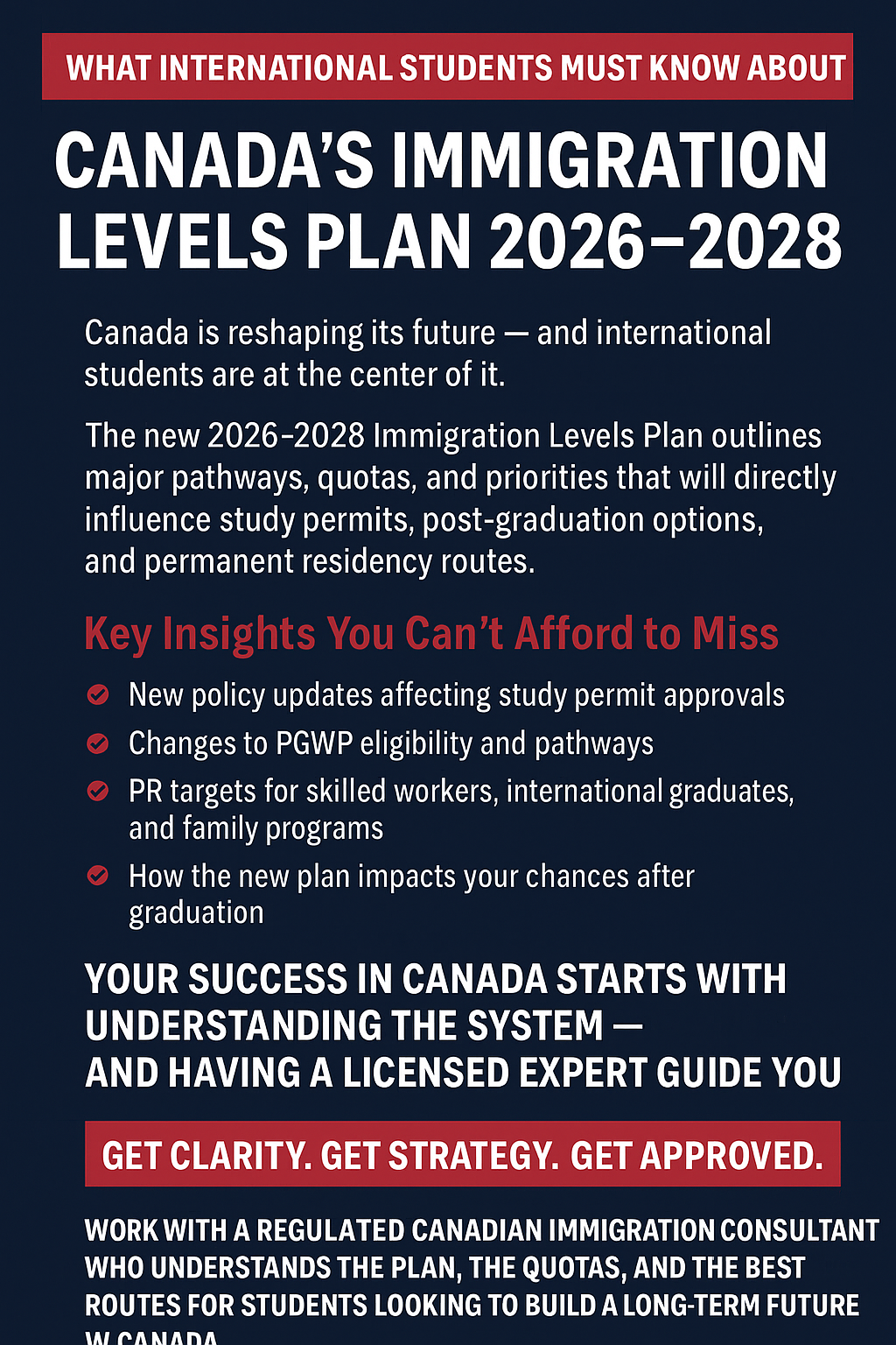 What International Students Need to Know - GFK Immigration Consultant