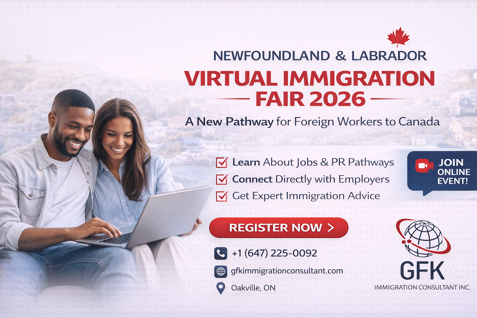 Newfoundland & Labrador Virtual Immigration Fair 2026 - GFK Immigration ...