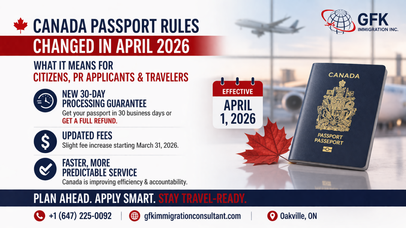 Canada Passport Changes April 2026 - GFK Immigration Consultant